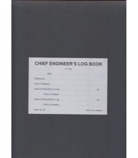 3 Month Chief Engineer Log Book – Optmis Ltd